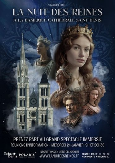 La Nuit des Reines, spectacle immersif dans la Basilique Saint-Denis